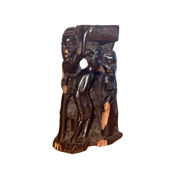 Unk | Art | African Makonde Tree Of Life Hand Carved Ebony Wood Statue ...